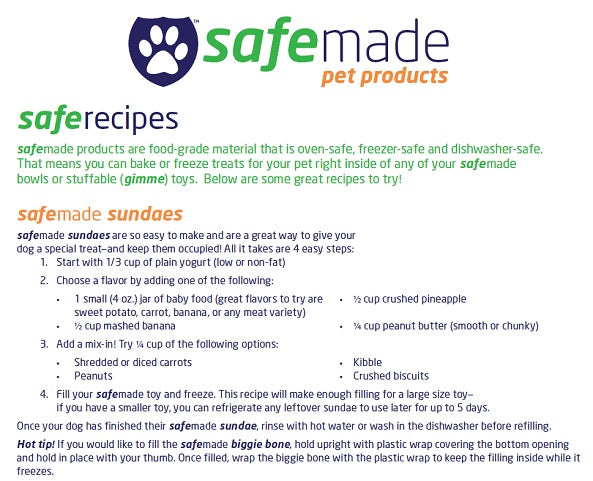 SafeMade Pet Recipes– Pet Supplies