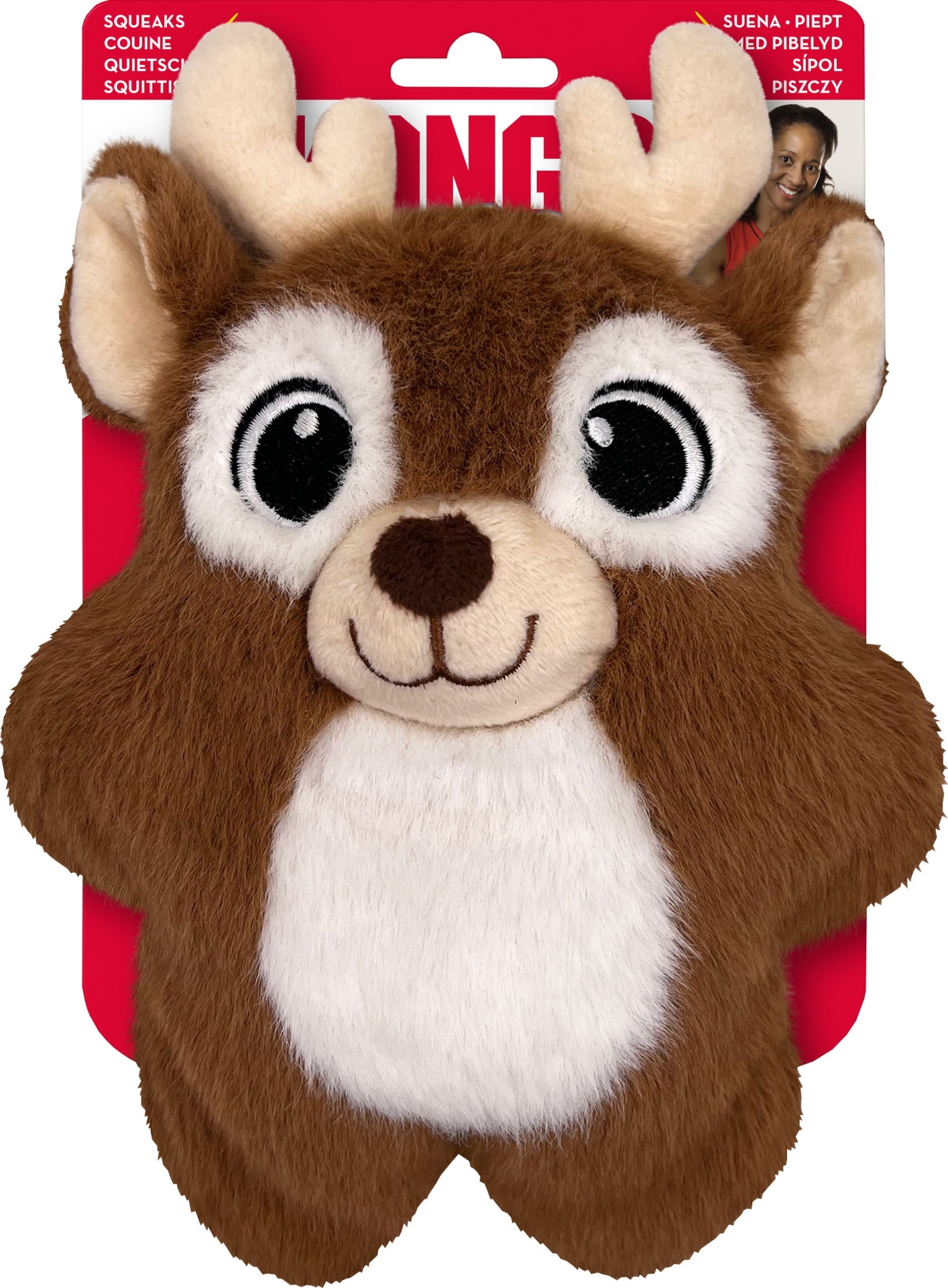 KONG Holiday Snuzzles Reindeer – Pet Supplies