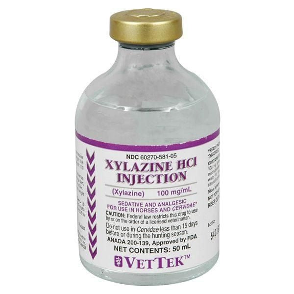 Xylazine/Anased/Rompun 100mg/ml 50ml Vial– Pet Supplies