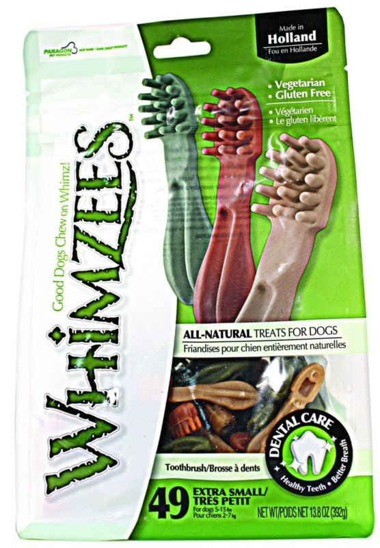 Whimzees Toothbrush Star Dental Dog Chew – Pet Supplies